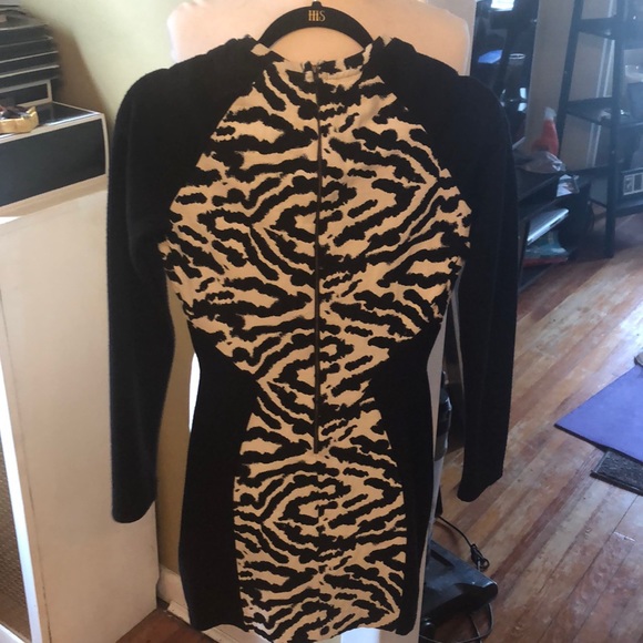 H&M | Dresses | Super Cute Zebra Print Body On Dress | Poshmark